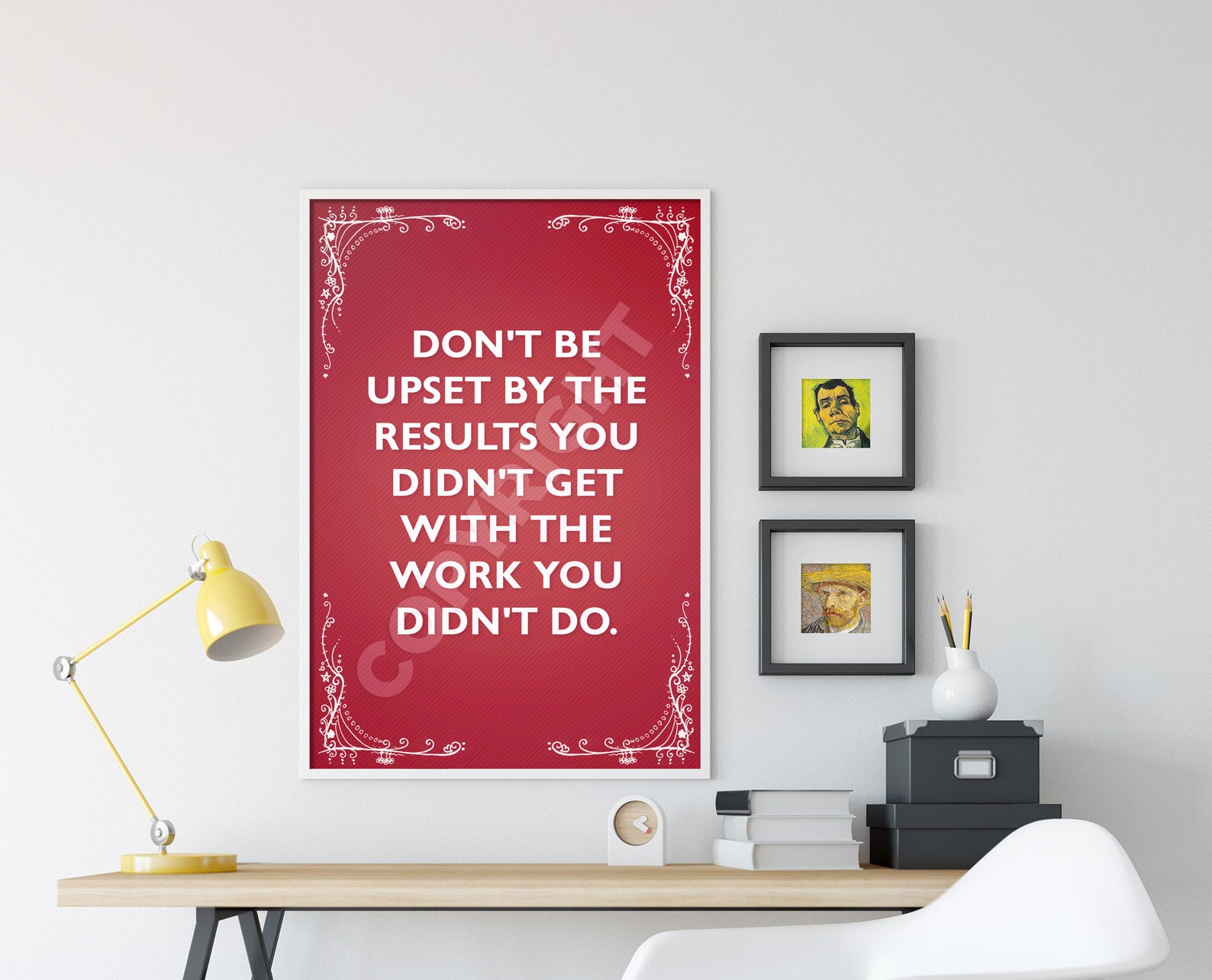 Motivational Quote Poster Don't Be Upset by the Results | Etsy