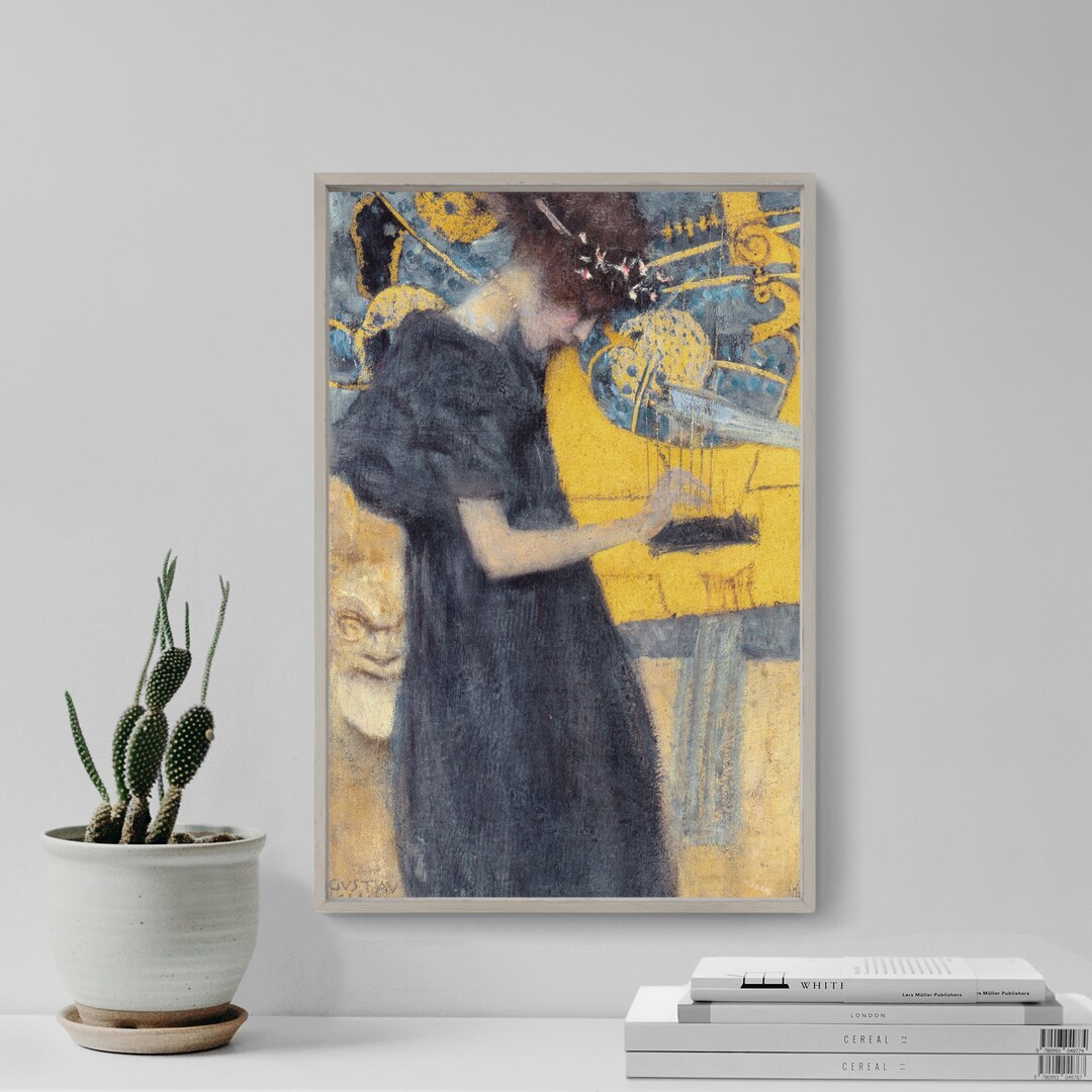 Gustav Klimt - Music (1895) - Classic Painting Photo Poster Print Art ...