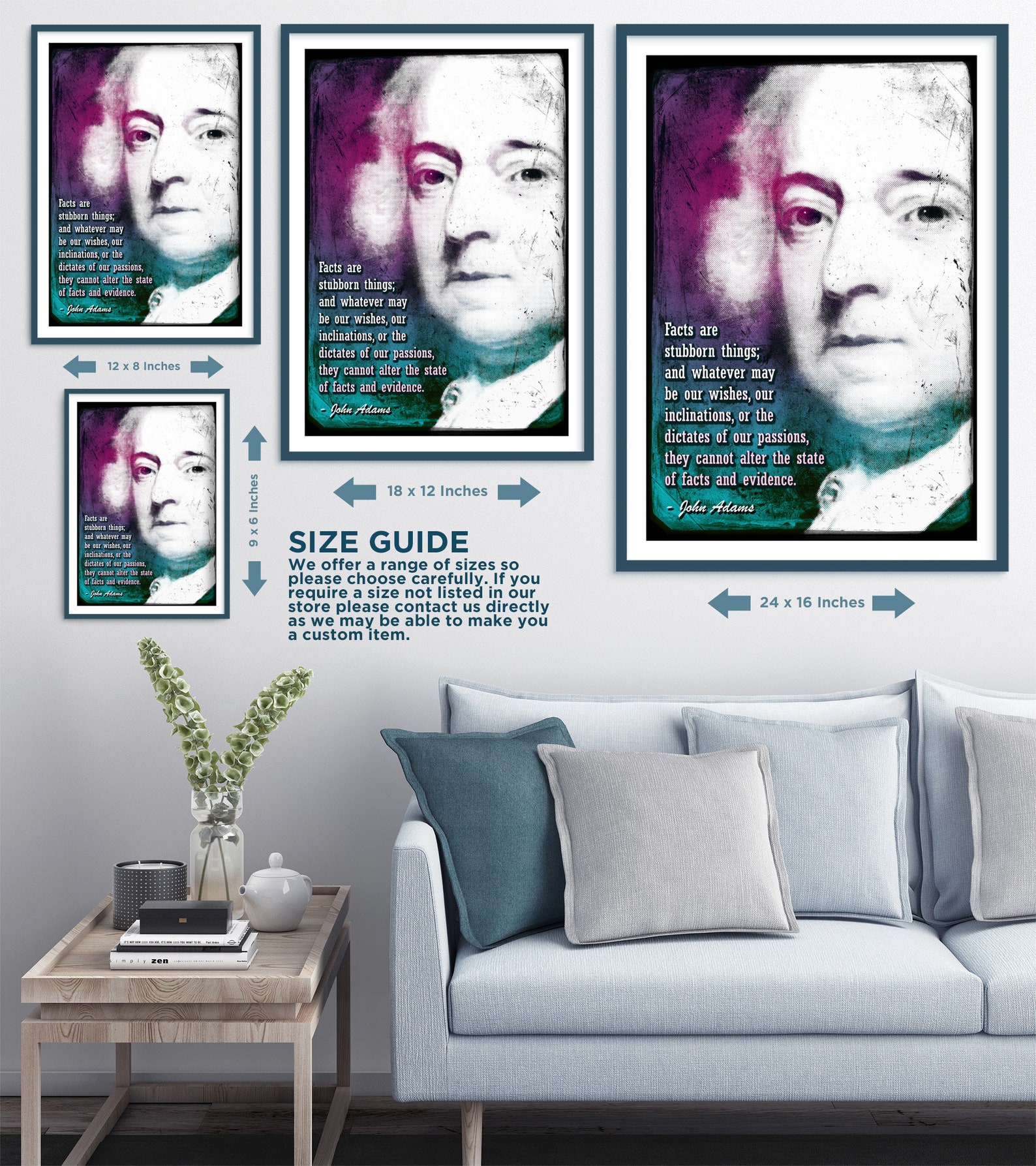 John Adams Original Art Print Photo Poster Gift Wall Decor | Etsy UK