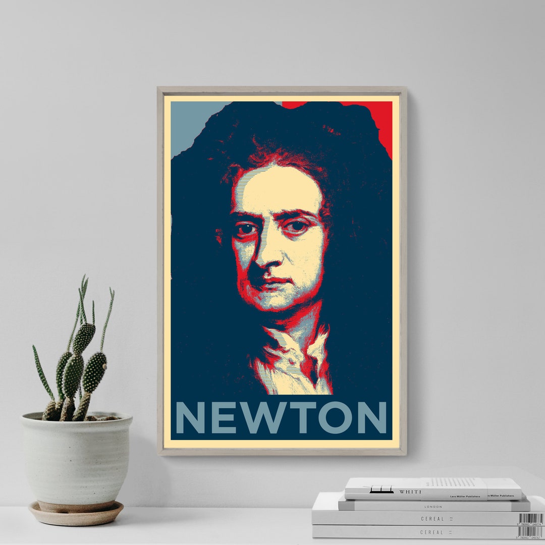 Isaac Newton Art Print - Photo Poster Gift Wall Decor - Hope Portrait ...