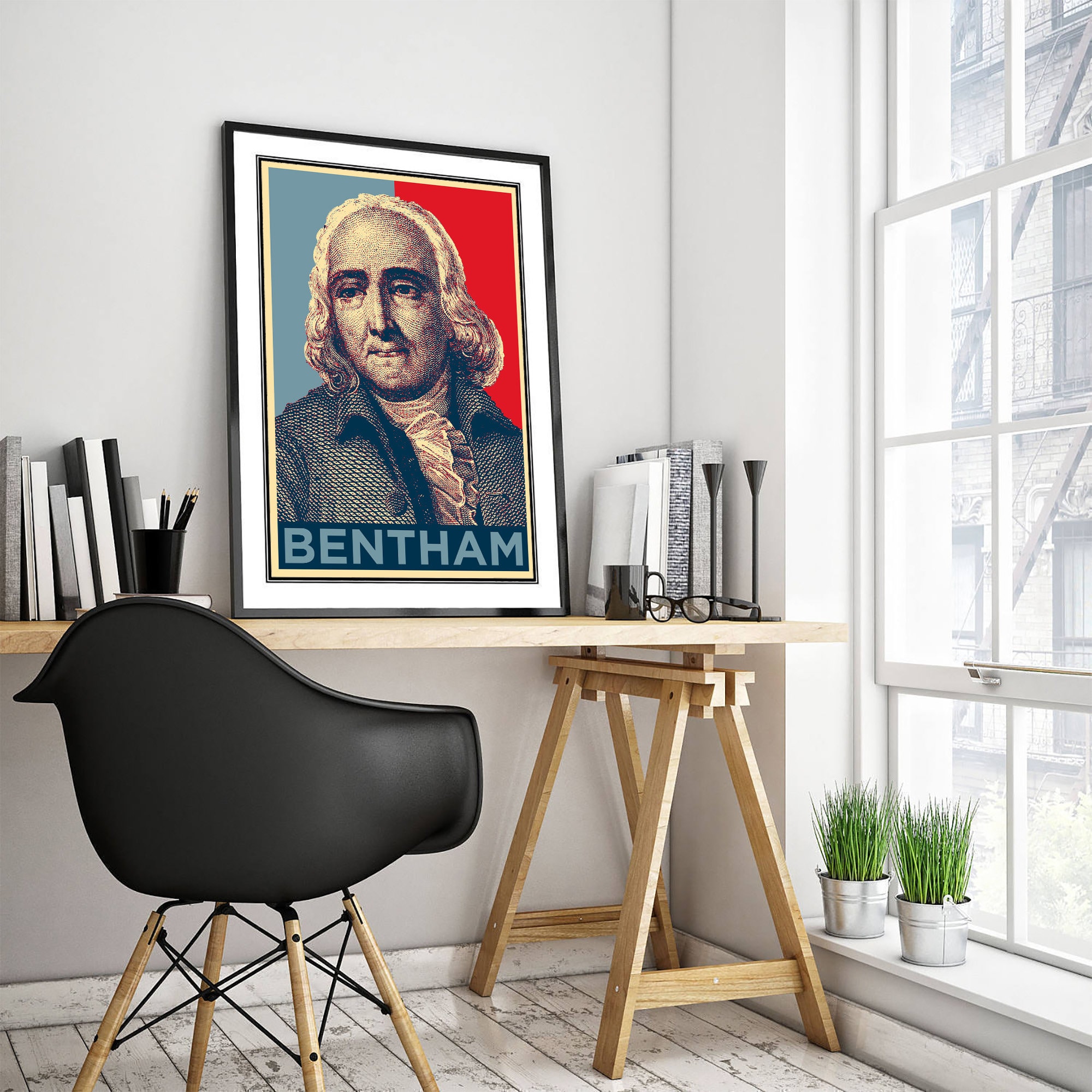 Jeremy Bentham Original Art Print Photo Poster Gift Wall - Etsy UK