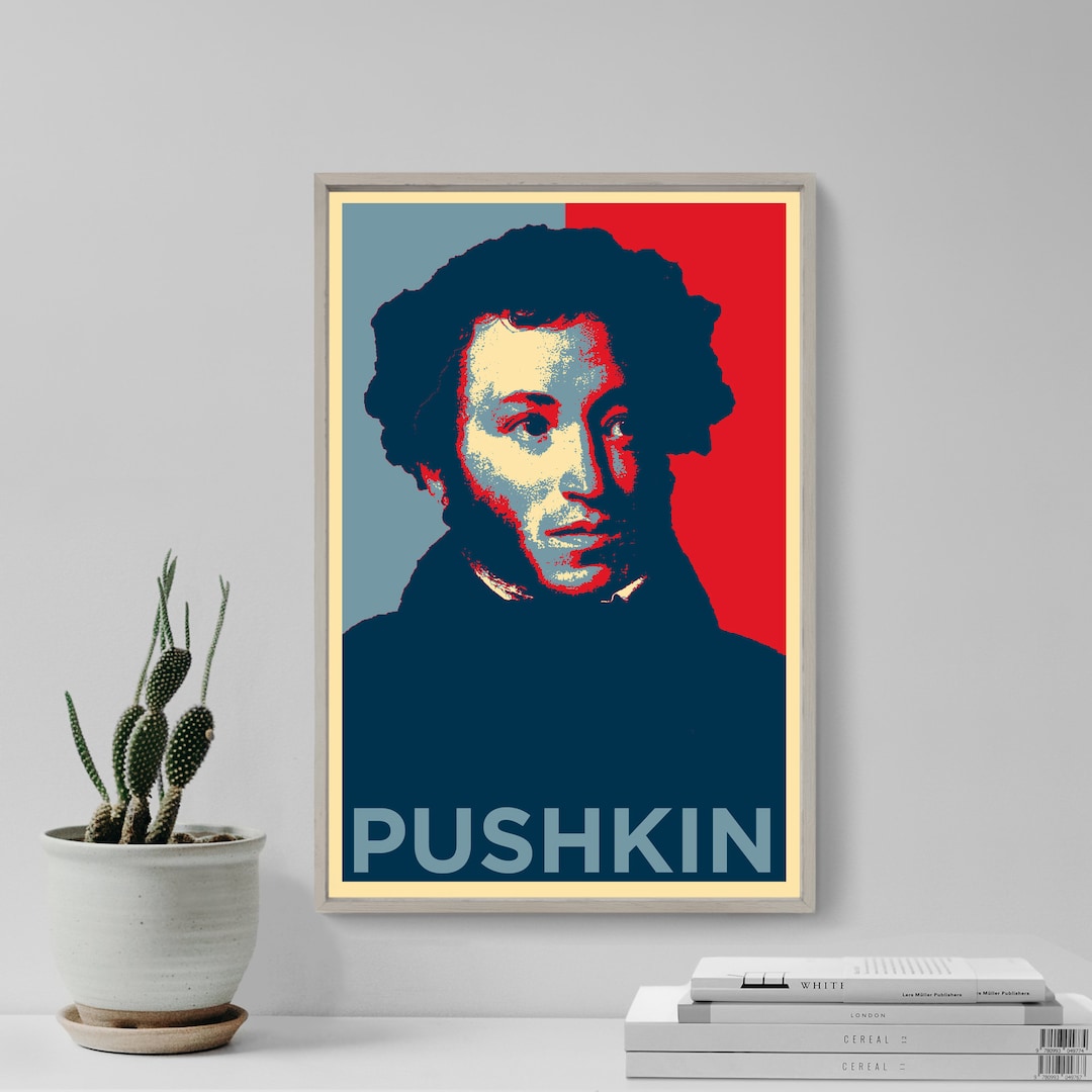 Alexander Pushkin Original Art Print - Photo Poster Gift Home Wall ...
