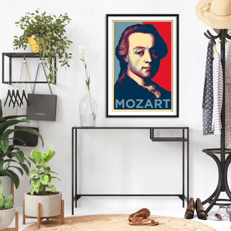 Wolfgang Amadeus Mozart Original Art Print Photo Poster Gift - Etsy