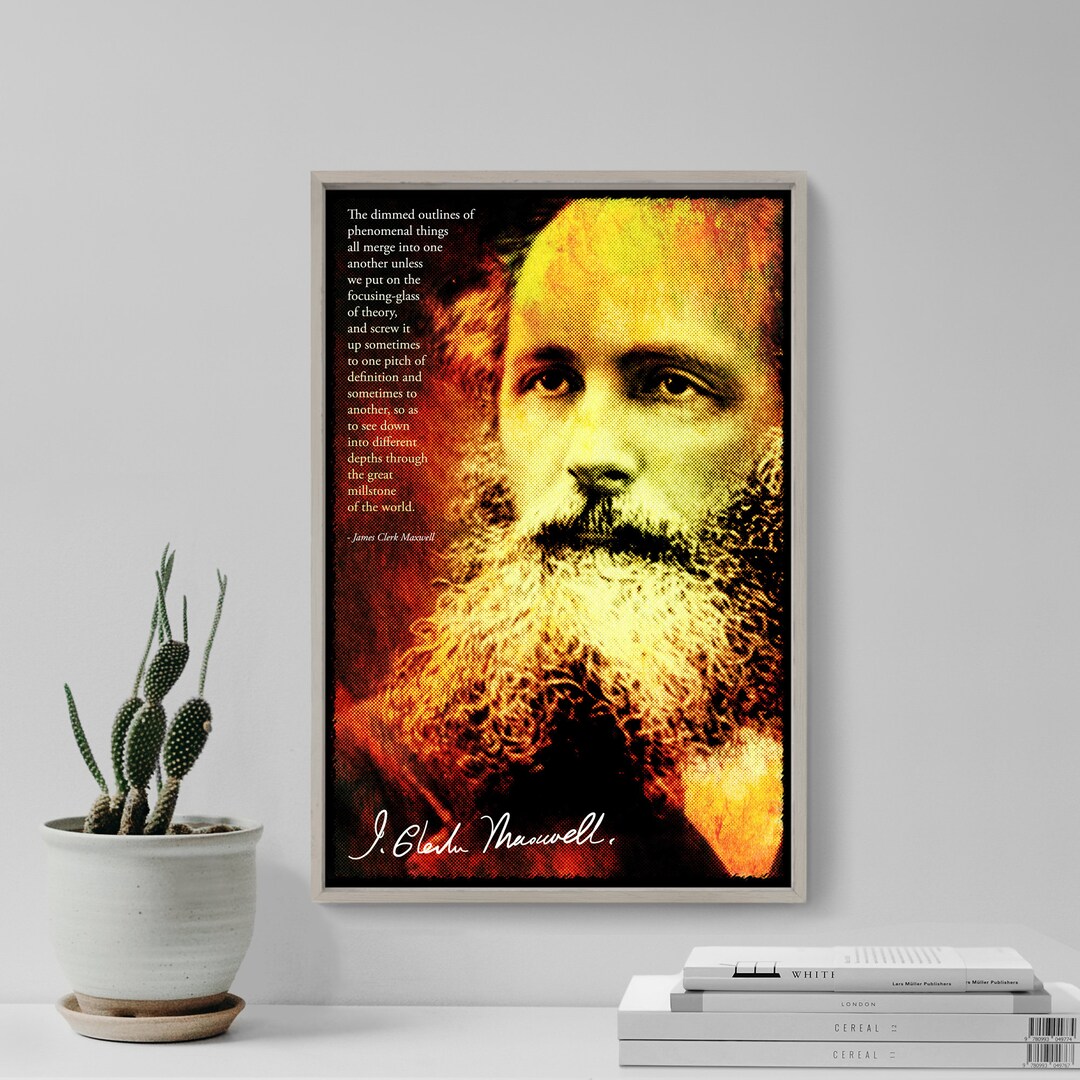 James Clerk Maxwell Original Art Print - Photo Poster Gift Wall Decor ...
