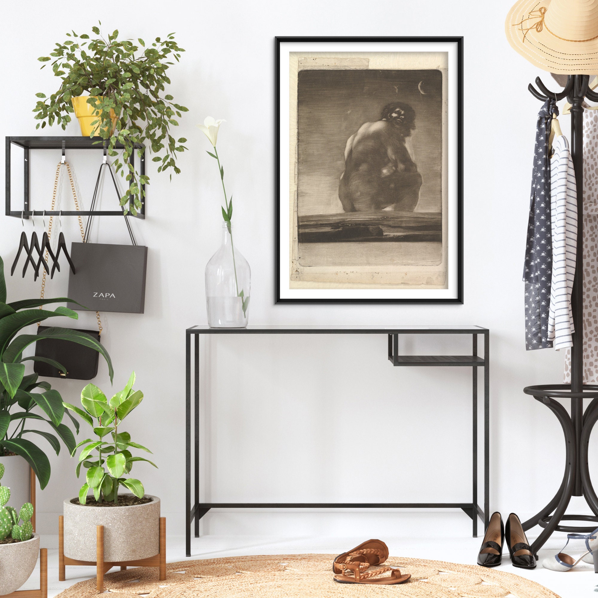 Francisco Goya Giant Seated in a Landscape 1818 Classic | Etsy UK