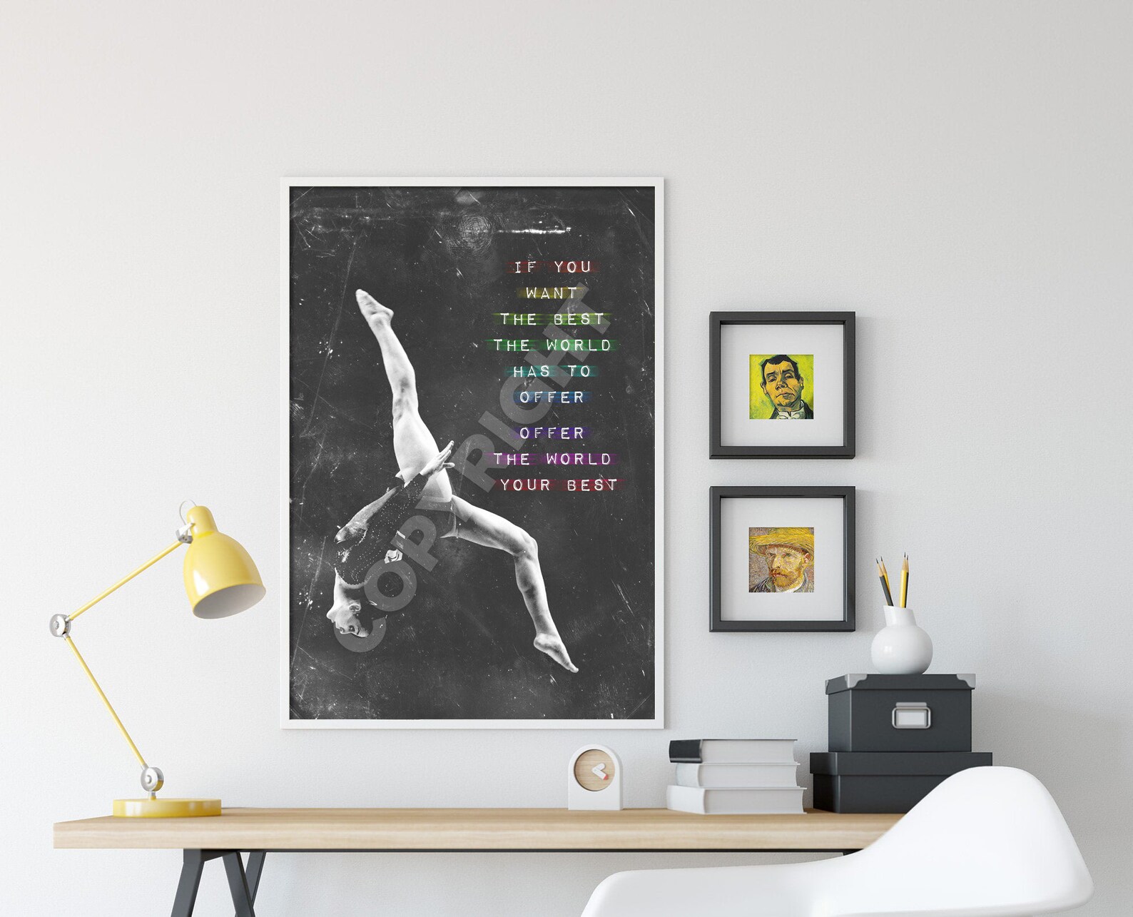 Gymnastics Motivational Quote Poster if You Want the | Etsy