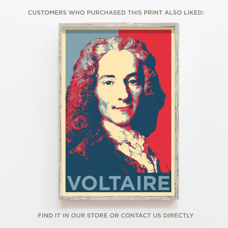 Jean Jacques Rousseau Original Art Print - Photo Poster Gift Decor ...