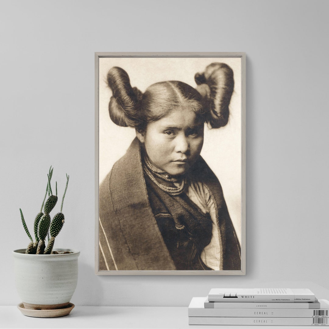 Edward Curtis - Chaiwa Young Girl Tewa Peoples (1922) - Vintage ...