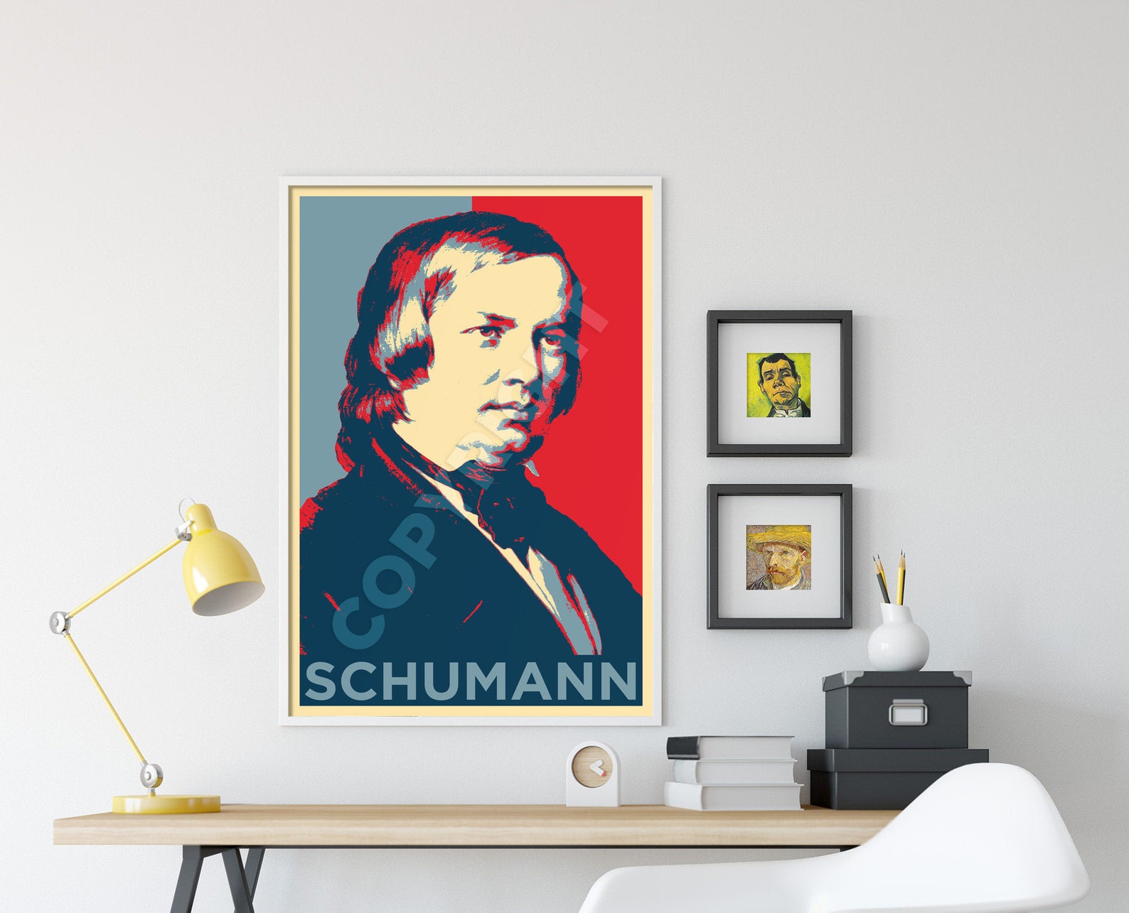 Robert Schumann Original Art Print - Photo Poster Gift - Composer ...