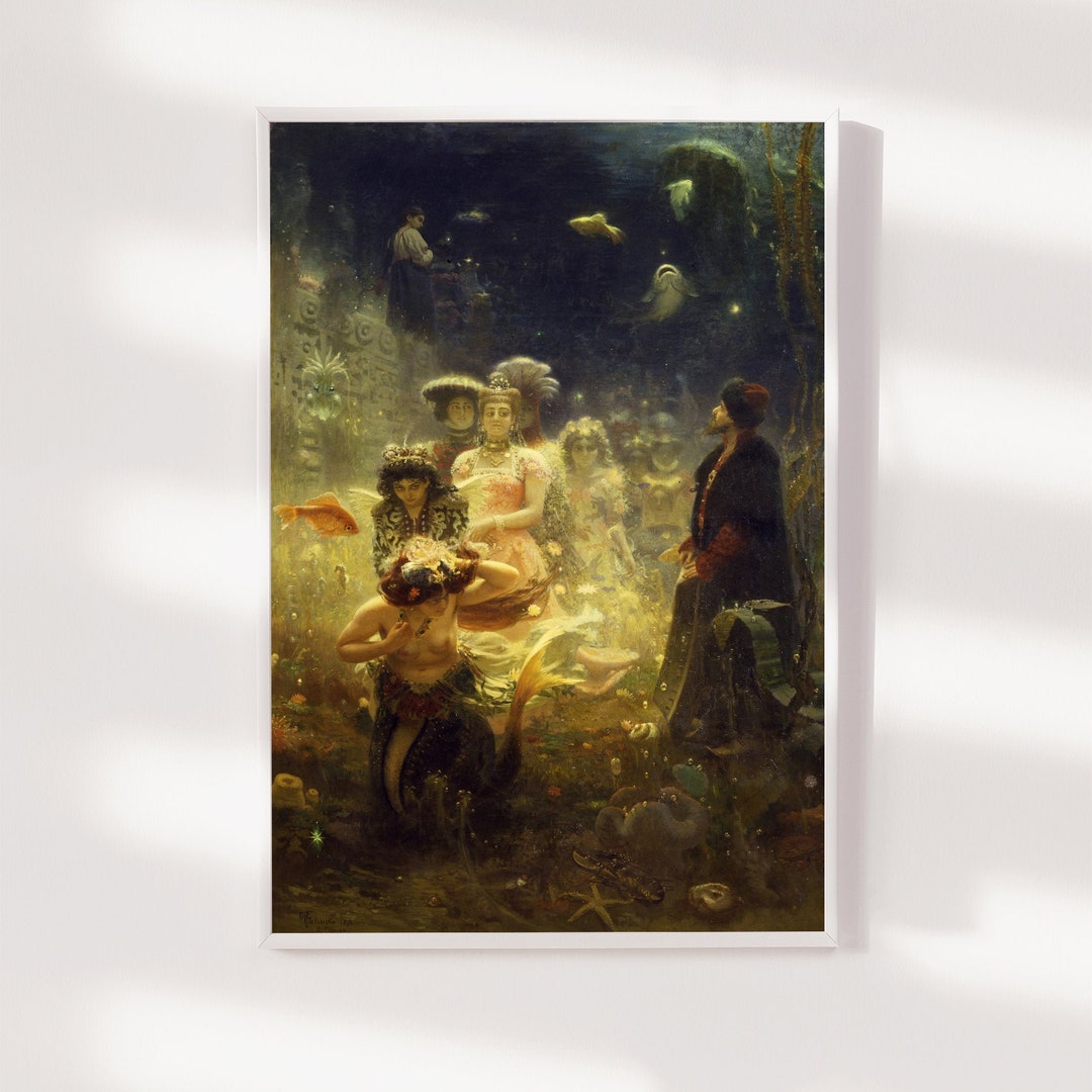Ilya Repin - Sadko in the Underwater Kingdom (1876) - Painting Photo ...