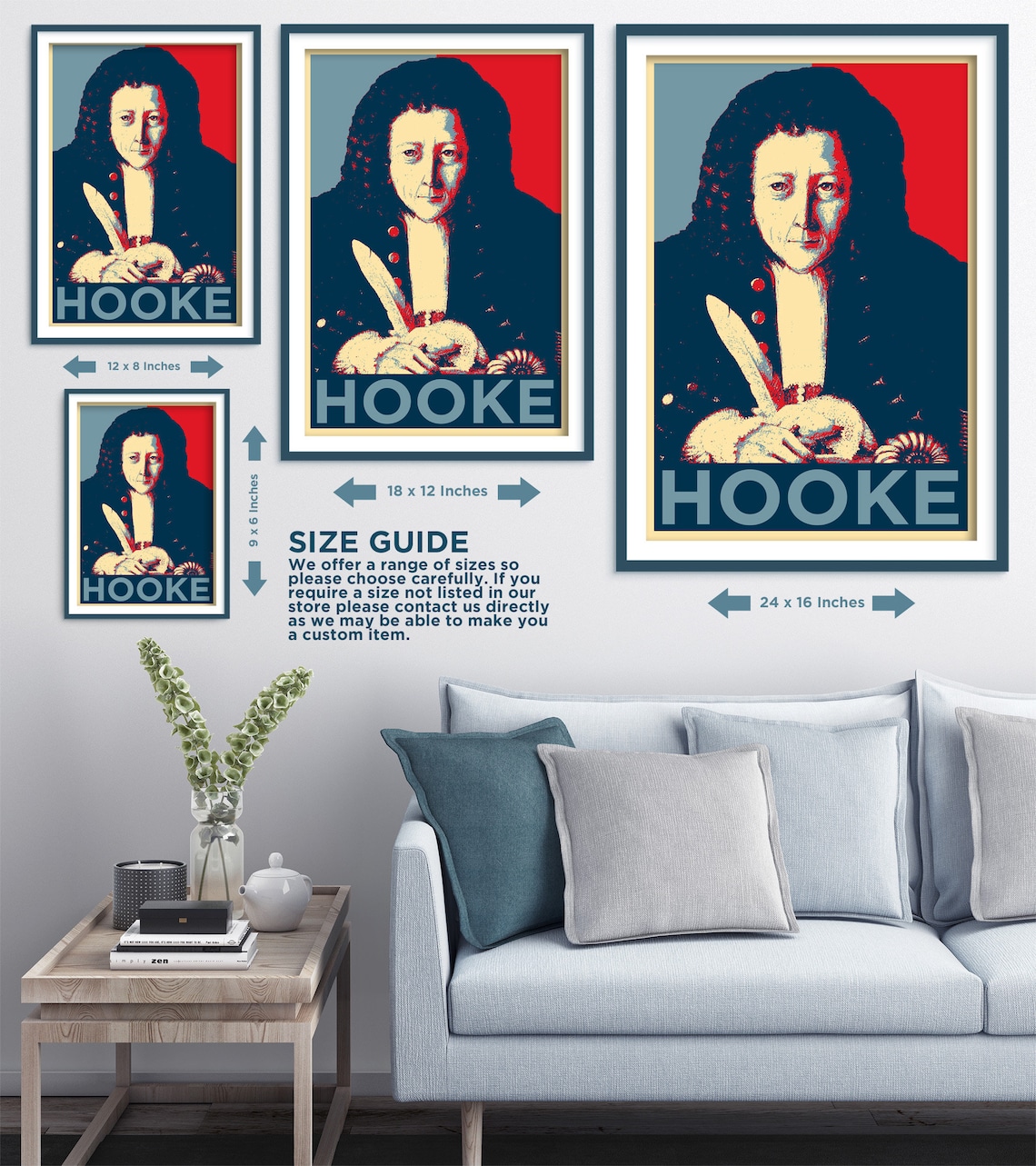 Robert Hooke Original Art Print Photo Poster Gift Decor | Etsy UK