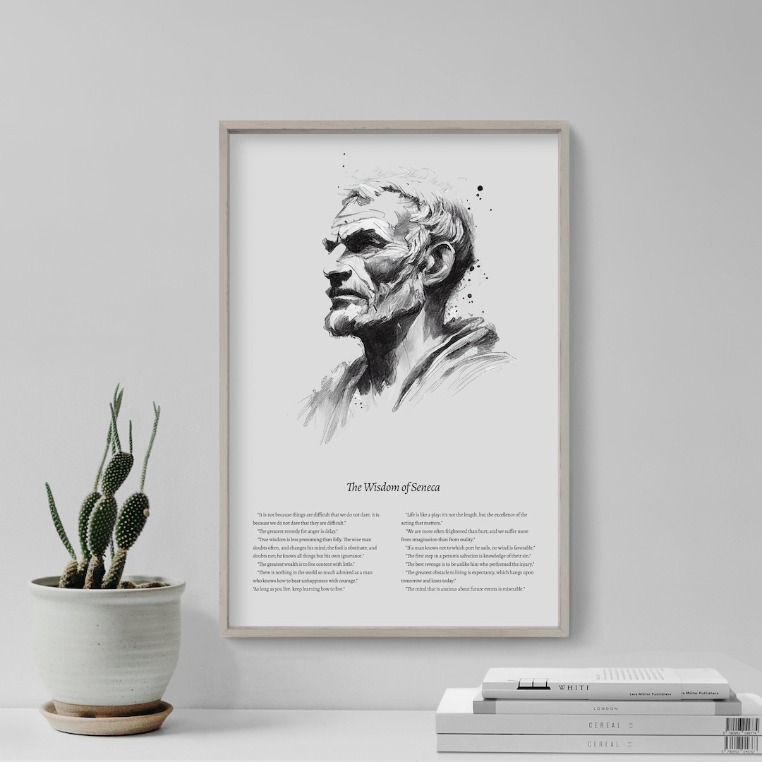 Seneca Greatest Quotes - Photo Poster Art Gift Wall Home Decor Stoic ...