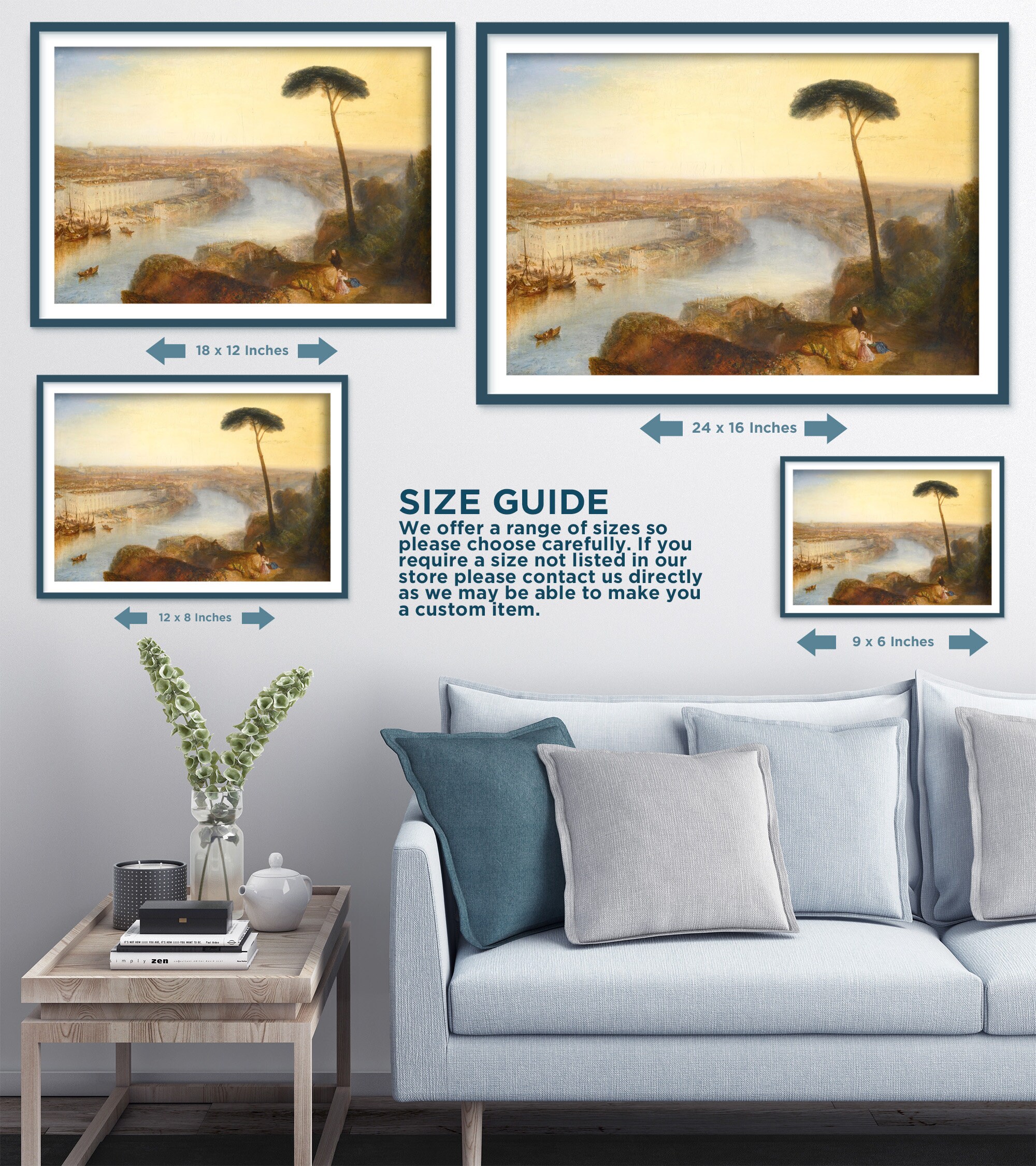 William Turner Rome From Mount Aventine 1835 Painting - Etsy UK