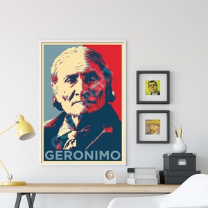Geronimo Original Art Print - Photo Poster Gift - Hope Parody, Medicine ...