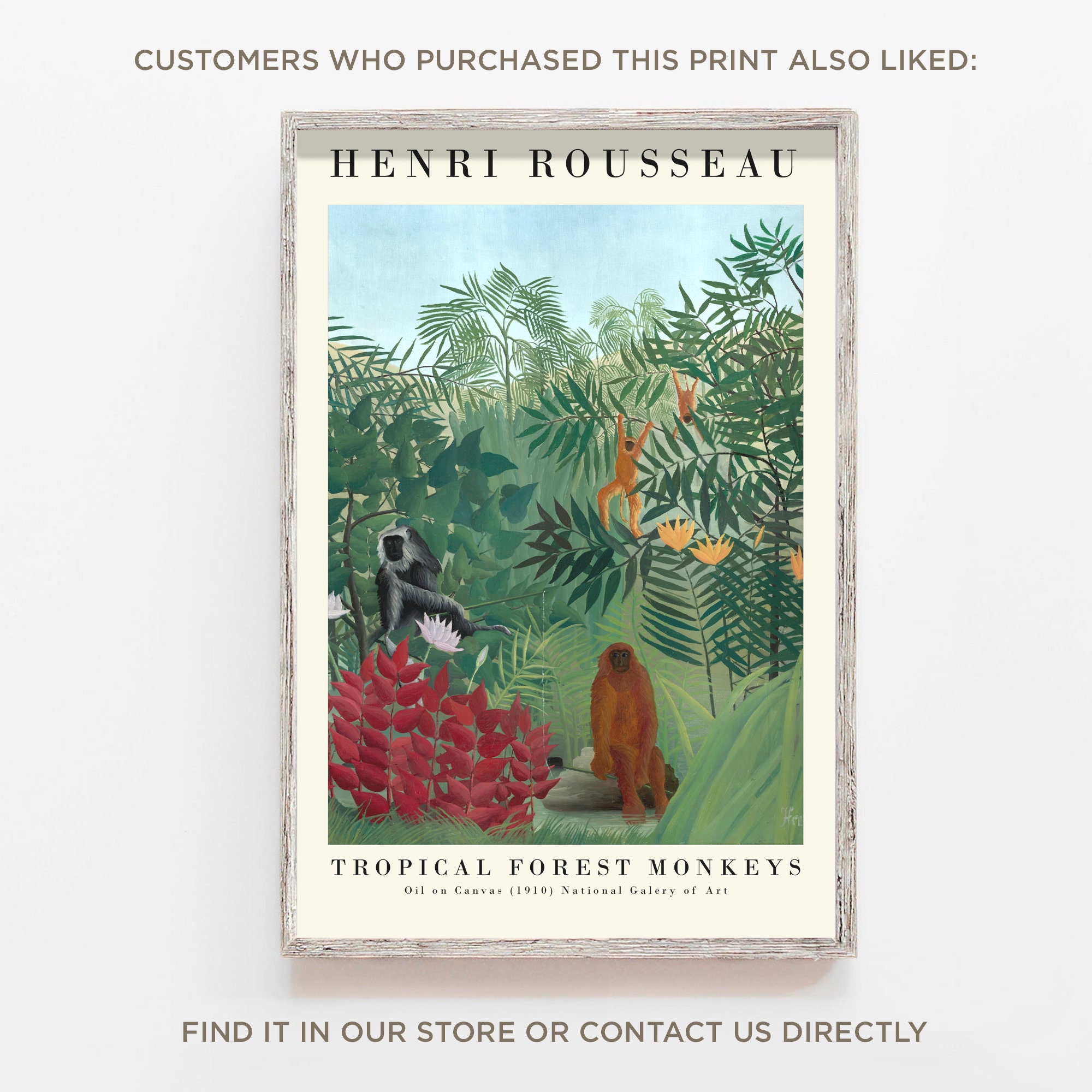 Henri Rousseau Equatorial Jungle By The