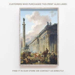 Hubert Robert - the Mouth of a Cave (1784) - Painting Photo Poster ...