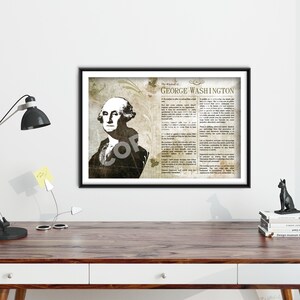 The Wisdom of George Washington - Original Art Print Featuring His ...