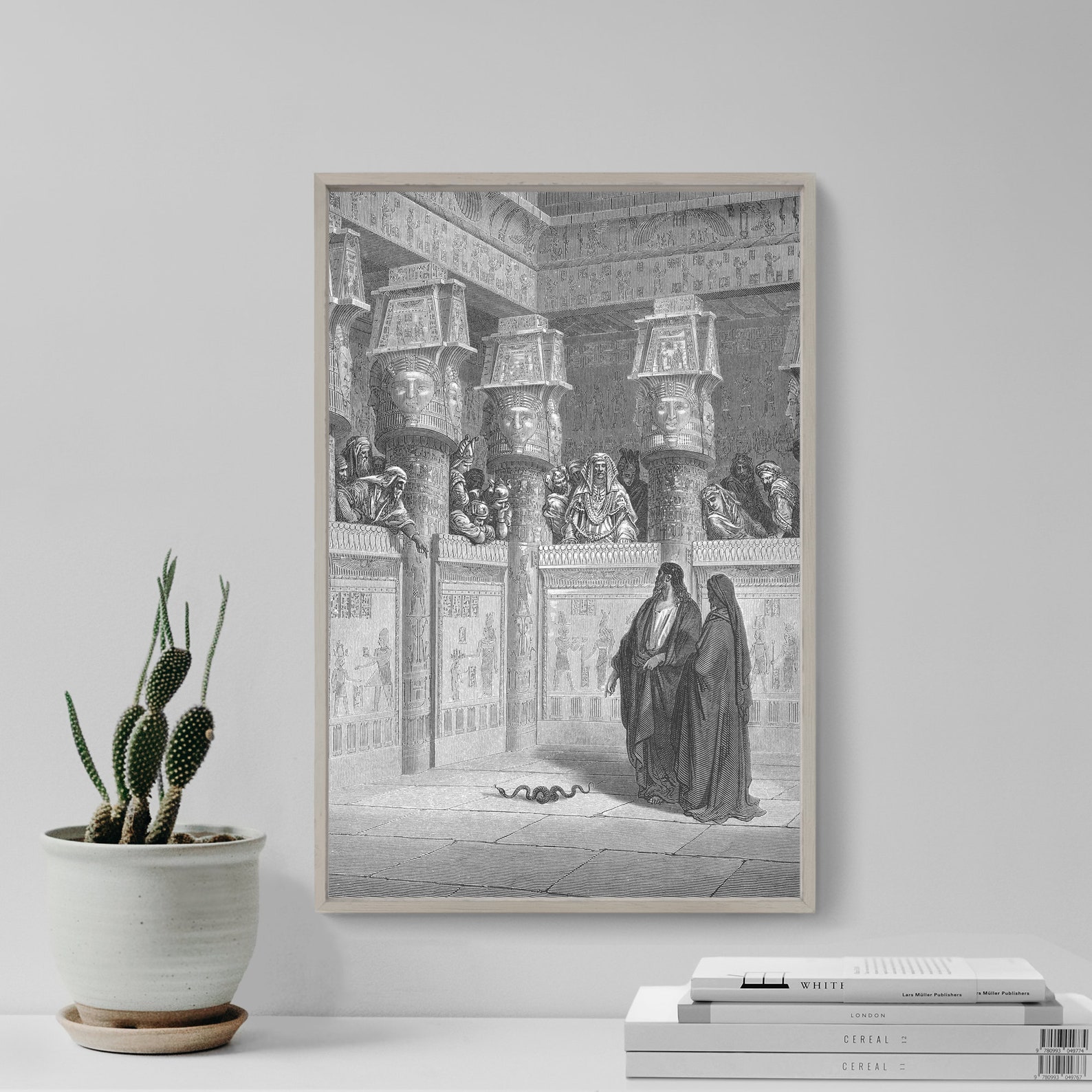 Gustave Dore - Moses and Aaron Appear Before Pharaoh (1866) - Drawing ...