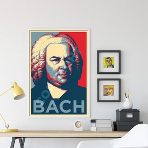 Johann Sebastian Bach Original Art Print - Photo Poster Gift Wall Decor ...