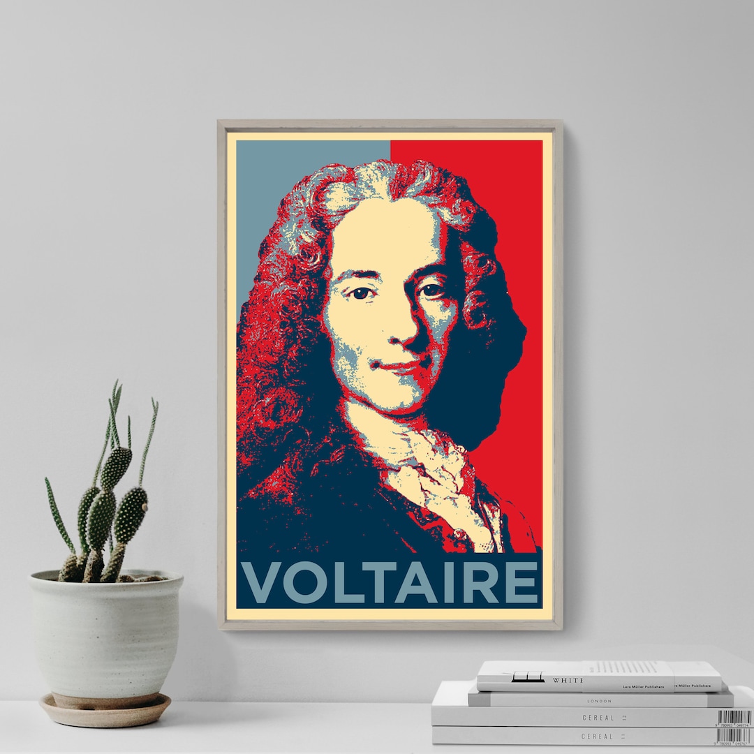 Voltaire Original Art Print - Photo Poster Gift Wall Decor - Hope ...