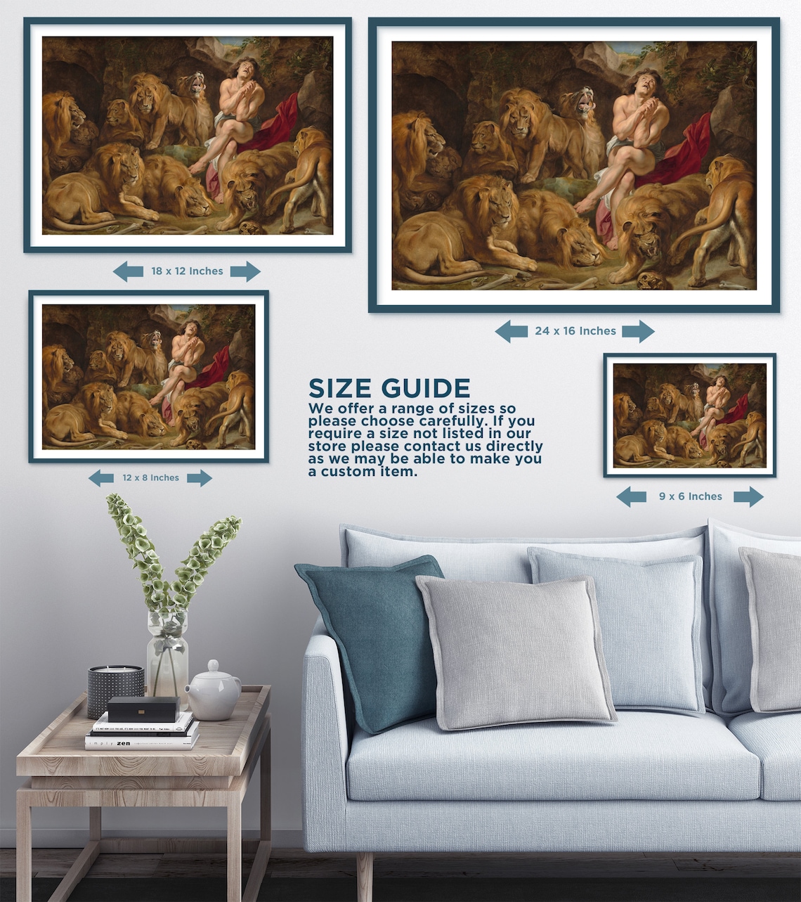 Peter Paul Rubens Daniel in the Lion's Den 1615 Art - Etsy