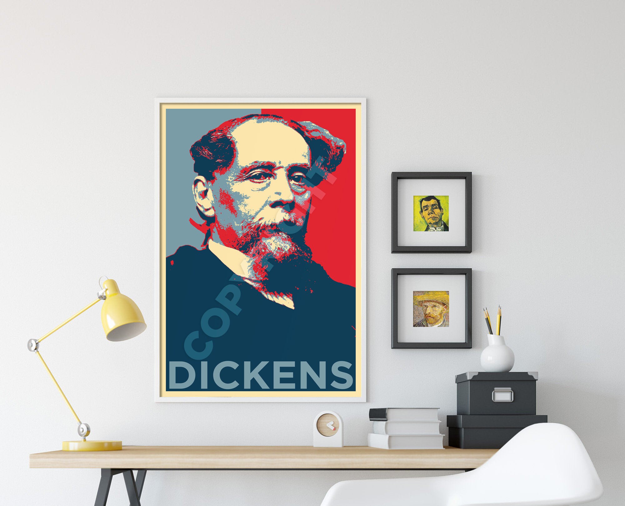 Charles Dickens Art Print Photo Poster Gift Great - Etsy UK