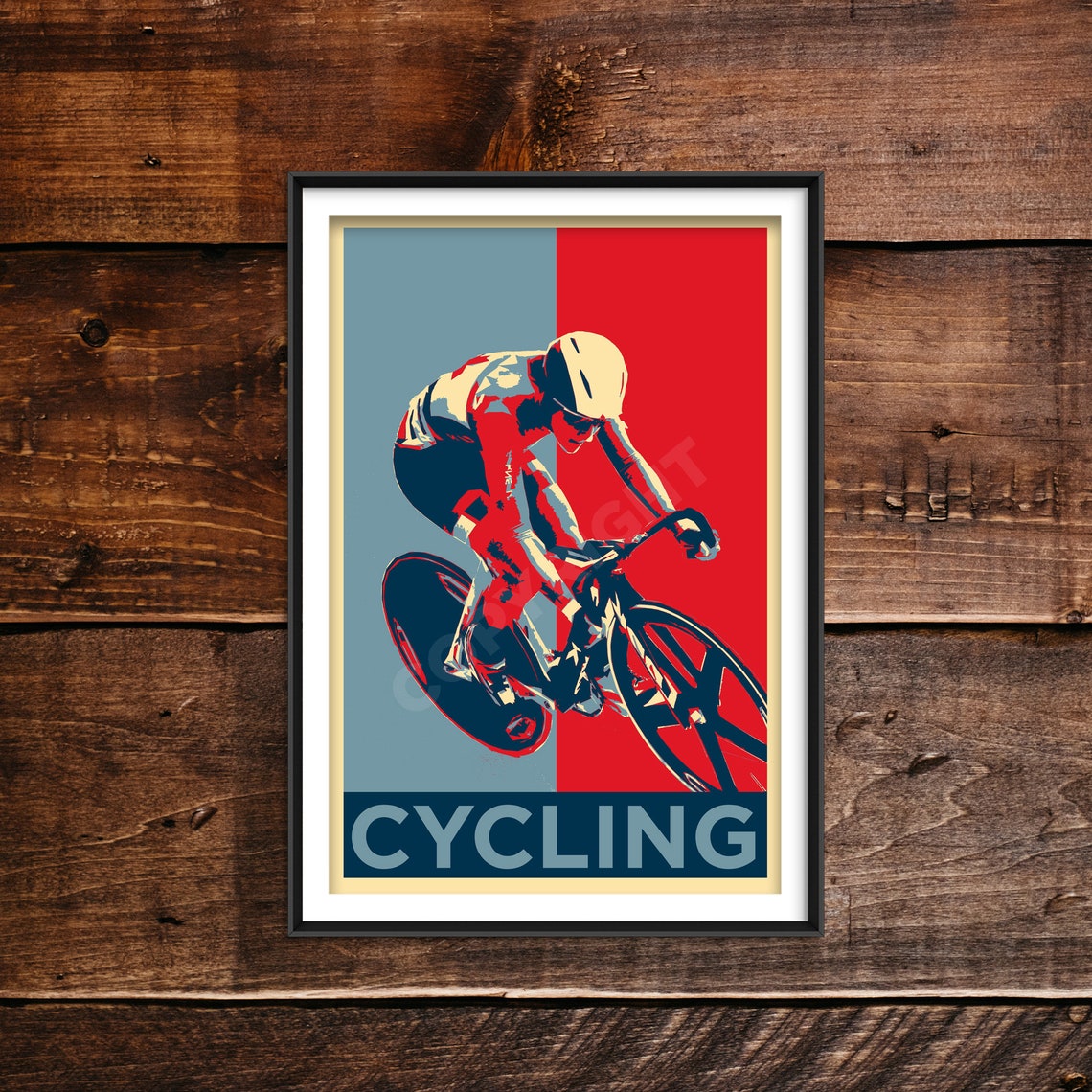 Cycling hope Original Art Print Photo Poster - Etsy