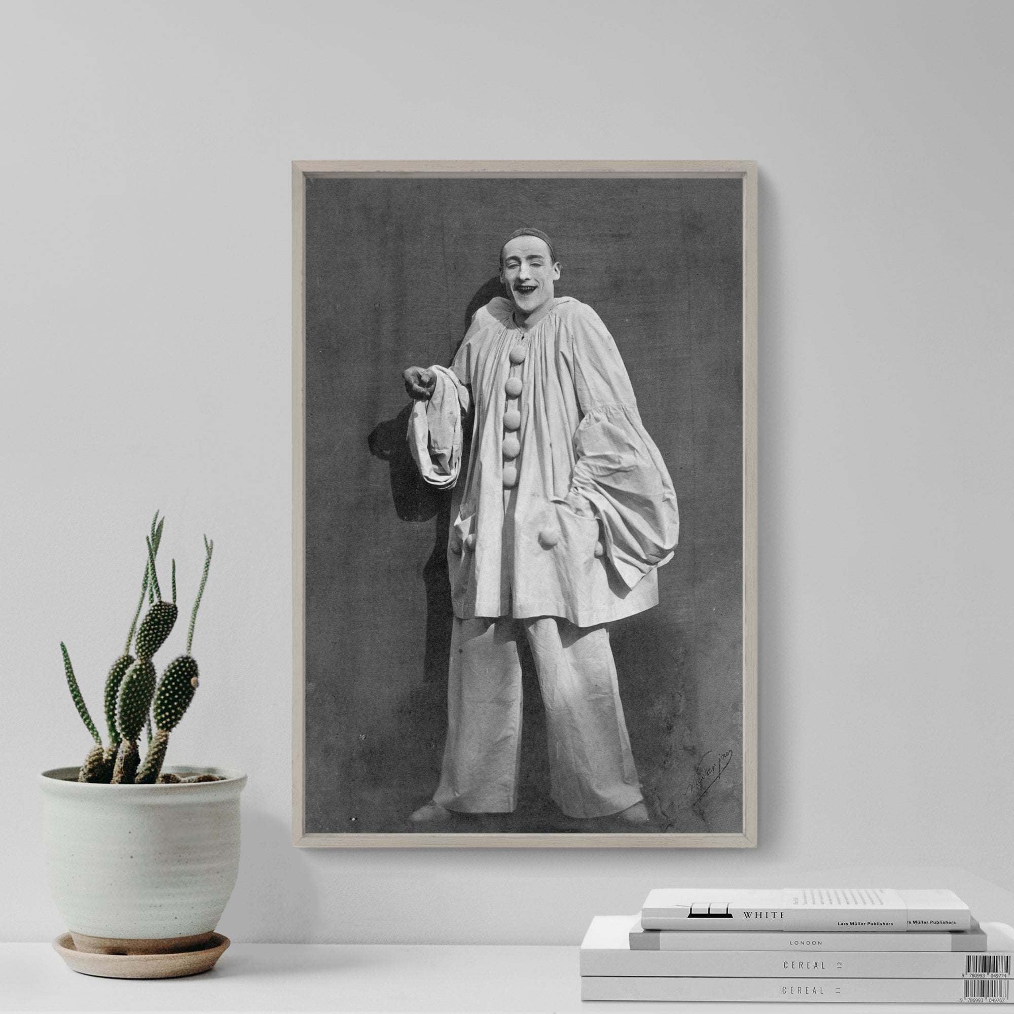 Pierrot Laughing - Famous Mime Jean Gaspard Baptiste Duburau Photo ...