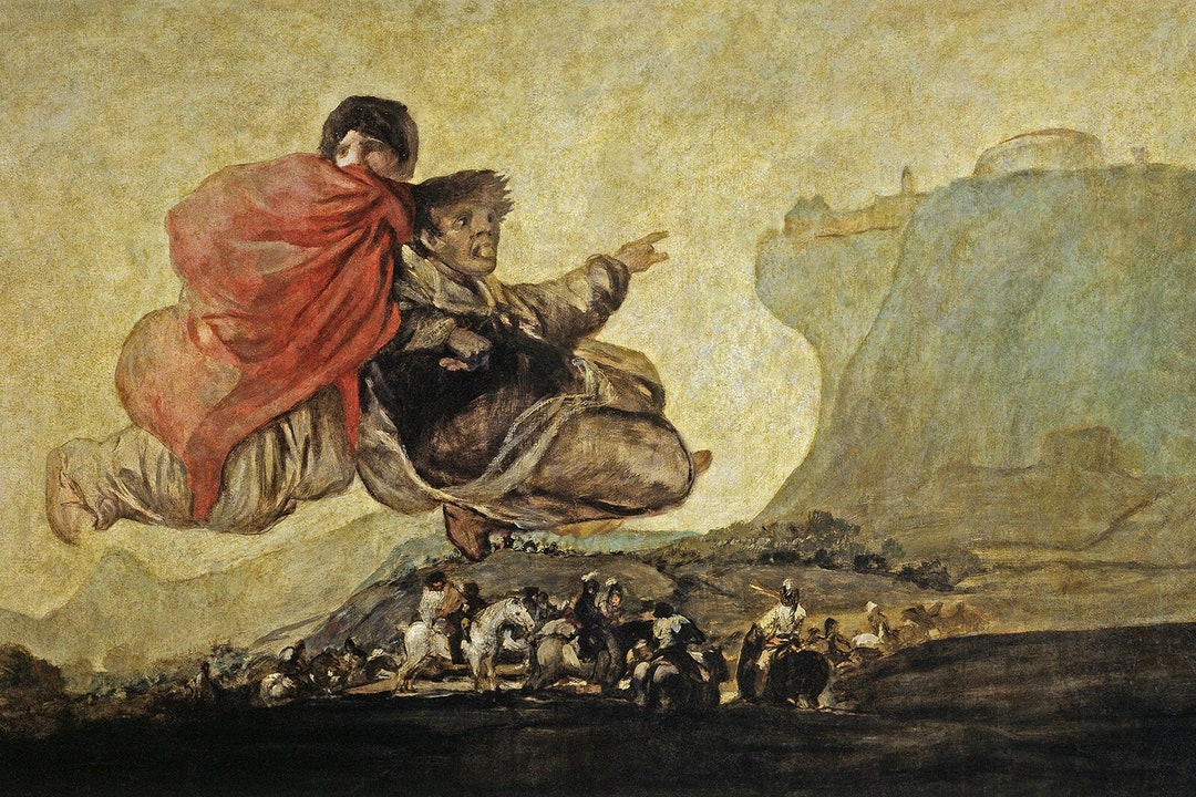 Francisco Goya - Fantastic Vision / Asmodea (1823) - Classic Painting ...