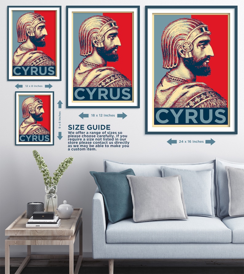 Cyrus the Great Original Art Print - Photo Poster Gift Wall Decor ...