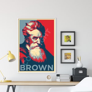 John Brown (abolitionist) Original Art Print - Photo Poster Gift Wall ...