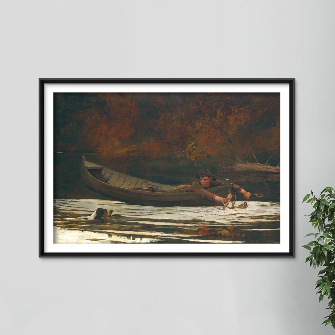 Winslow Homer - Hound and Hunter (1892) - Classic Painting Photo Poster ...
