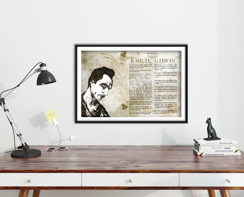 The Wisdom of Kahlil Gibran - Original Art Print Featuring His Greatest ...