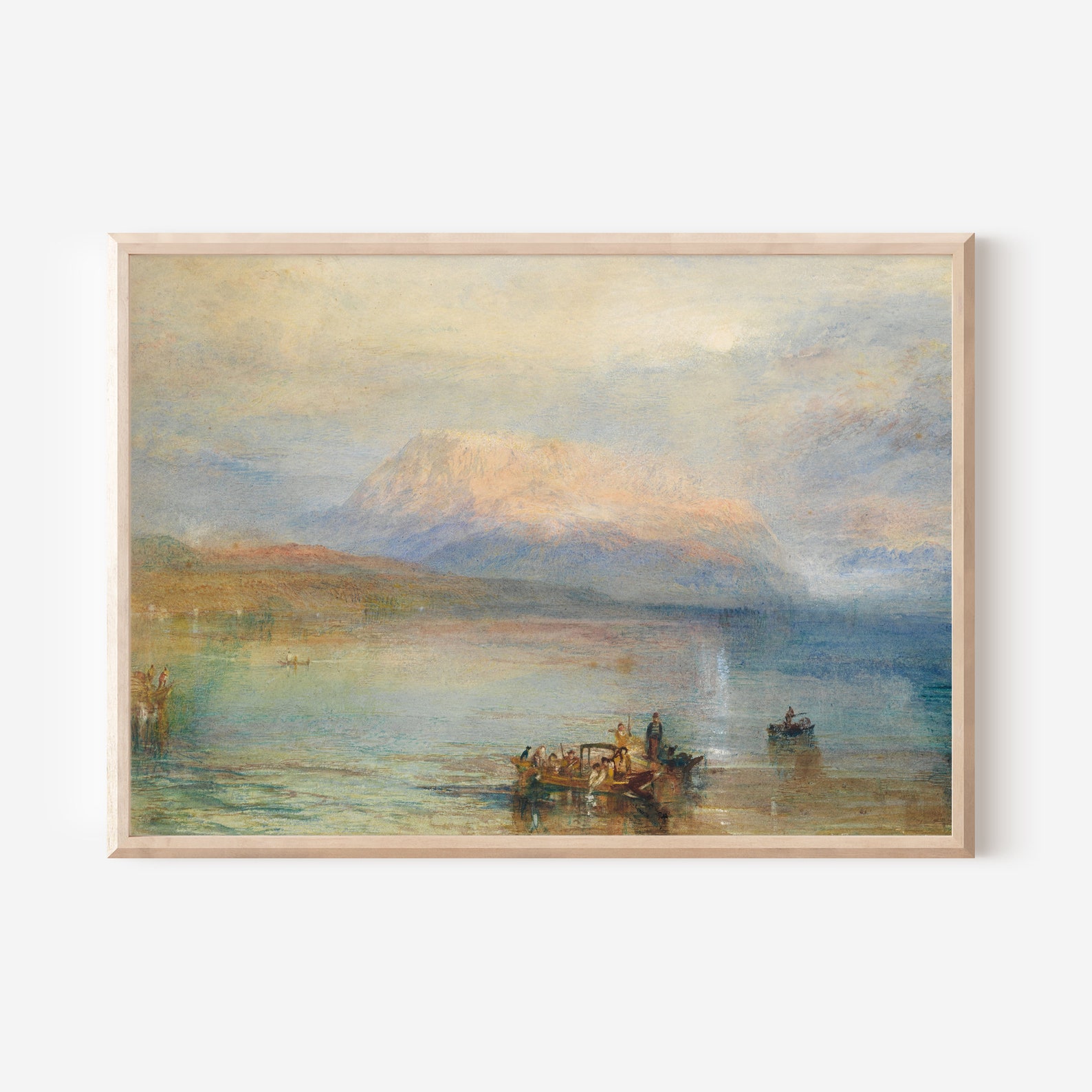 William Turner the Red Rigi 1842 Painting Photo Poster | Etsy