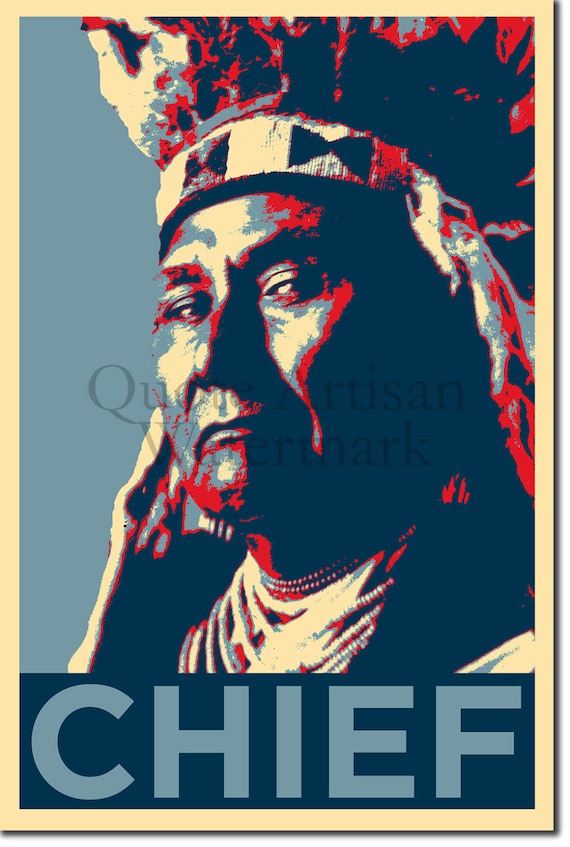 Chief Joseph Original Art Print Photo Poster Gift | Etsy