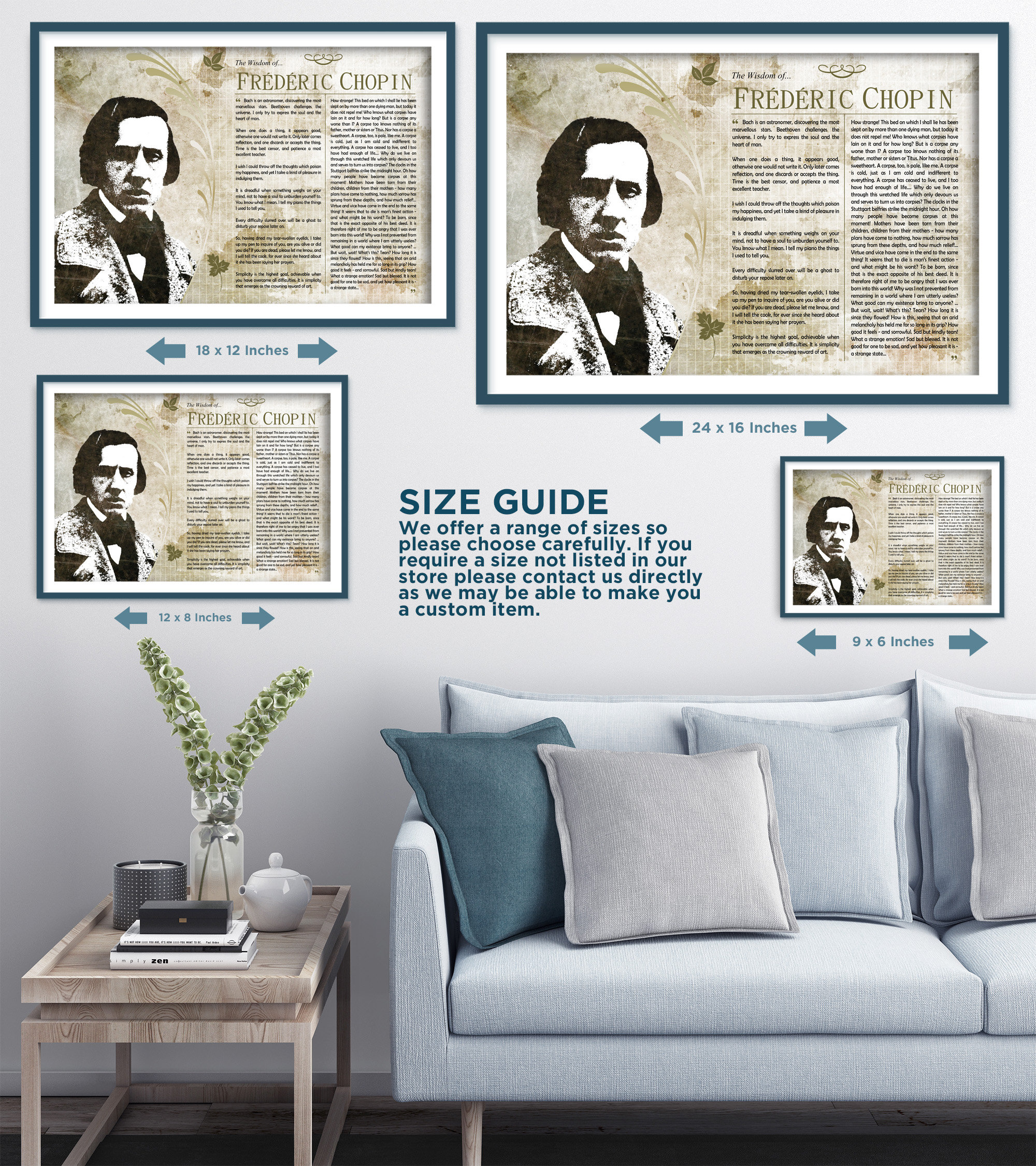 Frederic Chopin Greatest Quotes - Original Art Print Featuring His ...
