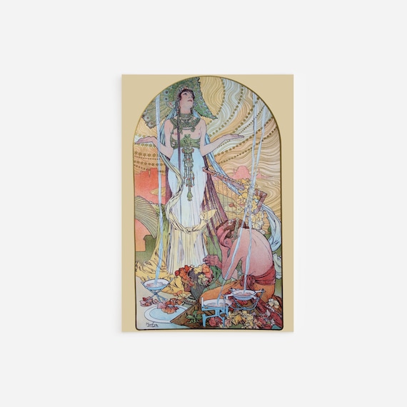 Alphonse Mucha Salome 1897 Classic Painting Photo Poster - Etsy