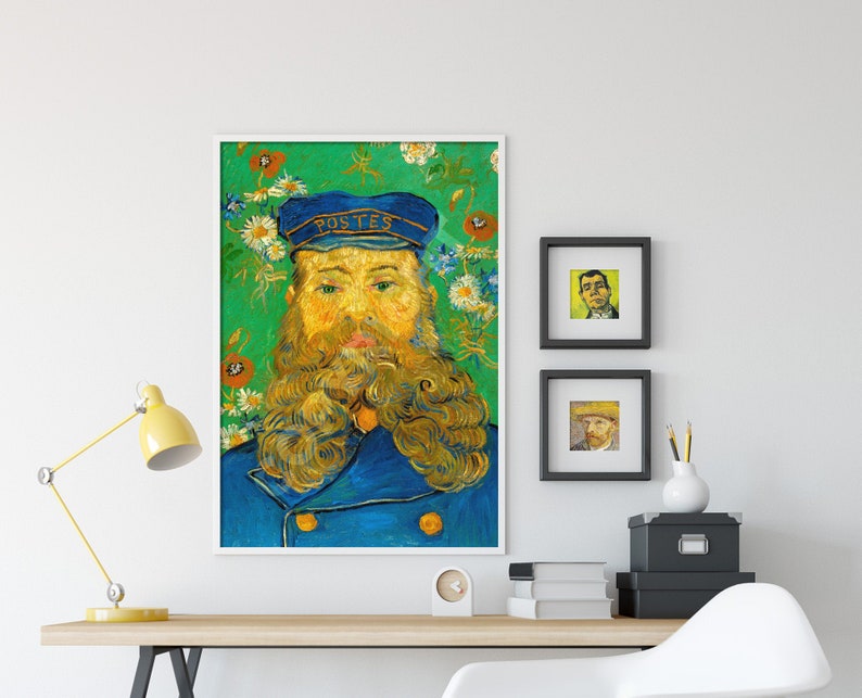 Vincent Van Gogh Retrato del cartero Joseph Roulin 1888 - Etsy España