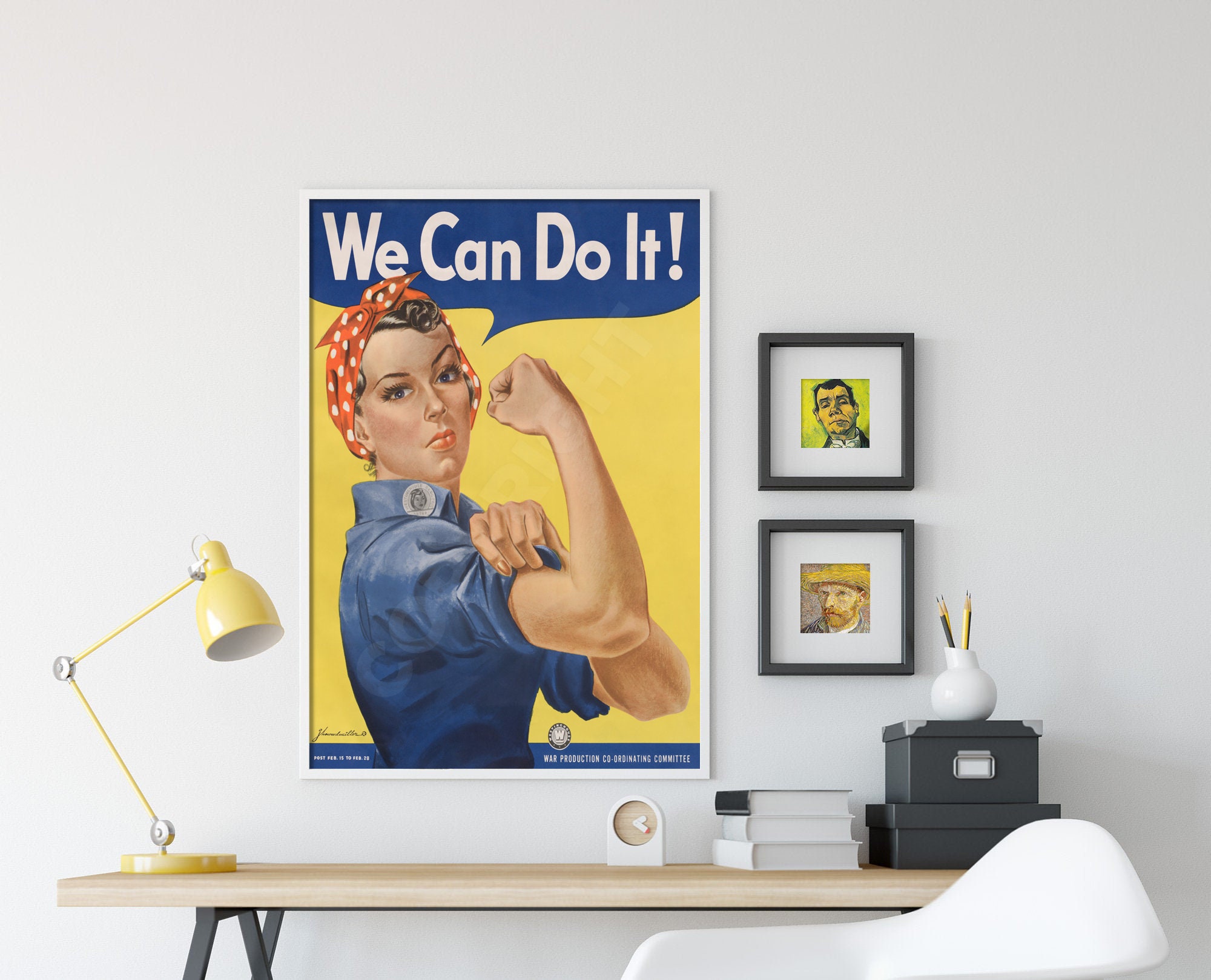 We Can Do It Rosie the Riveter 1943 Vintage Poster | Etsy