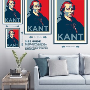 Immanuel Kant Original Art Print - Photo Poster Gift Wall Decor - Hope ...