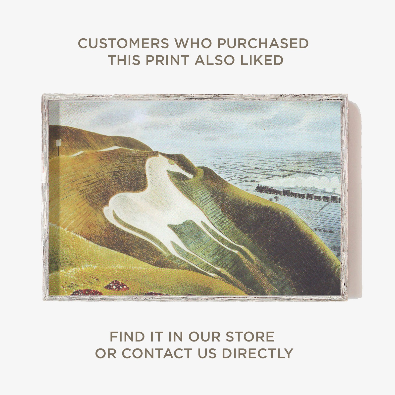 Eric Ravilious Downs in Winter 1935 Classic Painting | Etsy