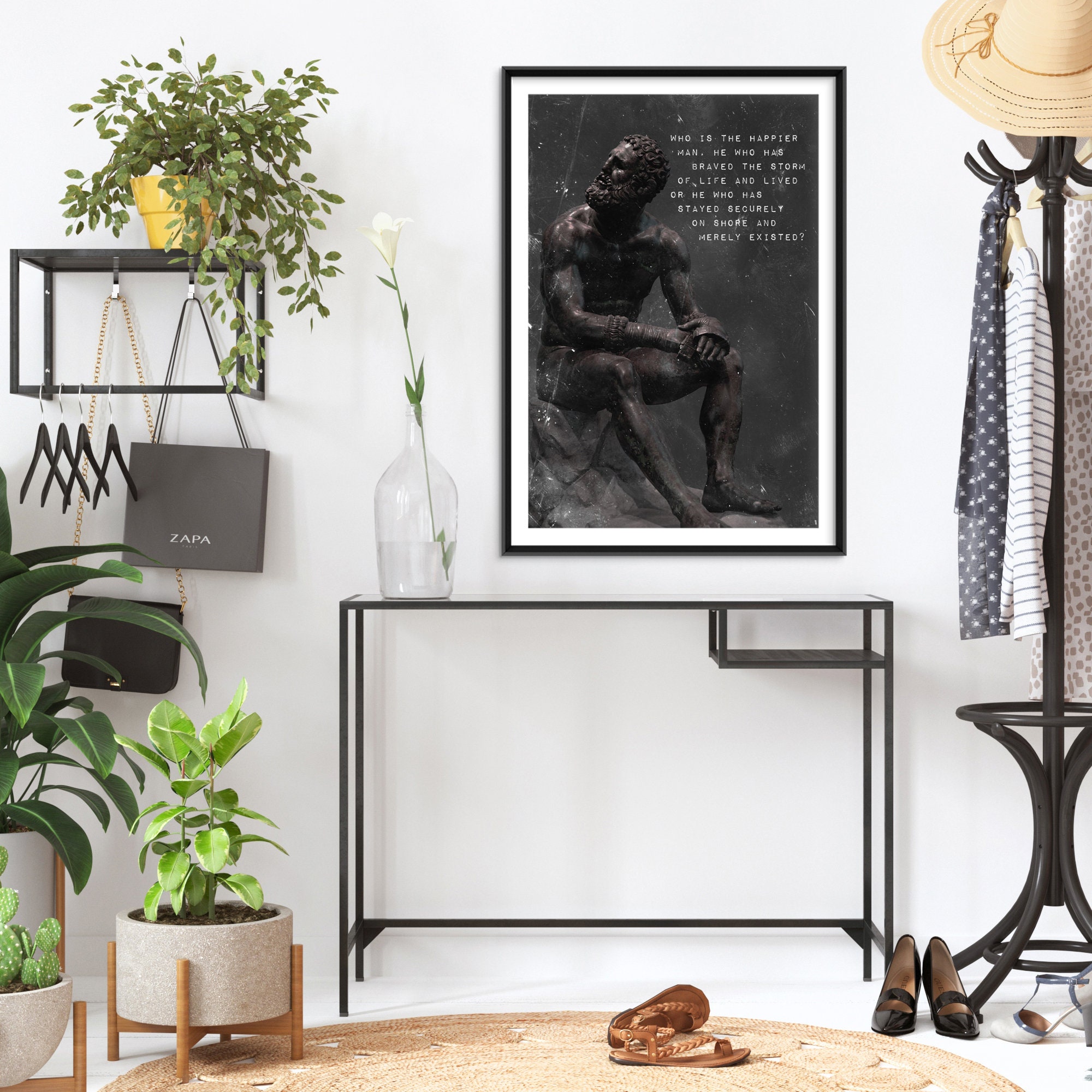 Martial Arts boxer at Rest Motivational Print 01 - Etsy UK