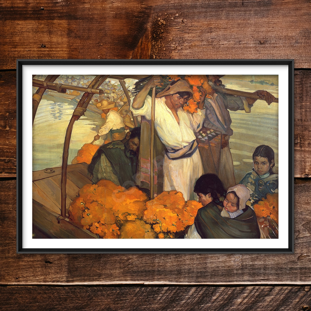 Saturnino Herran La Ofrenda 1913 Pintura Clásica Foto Póster Impresión