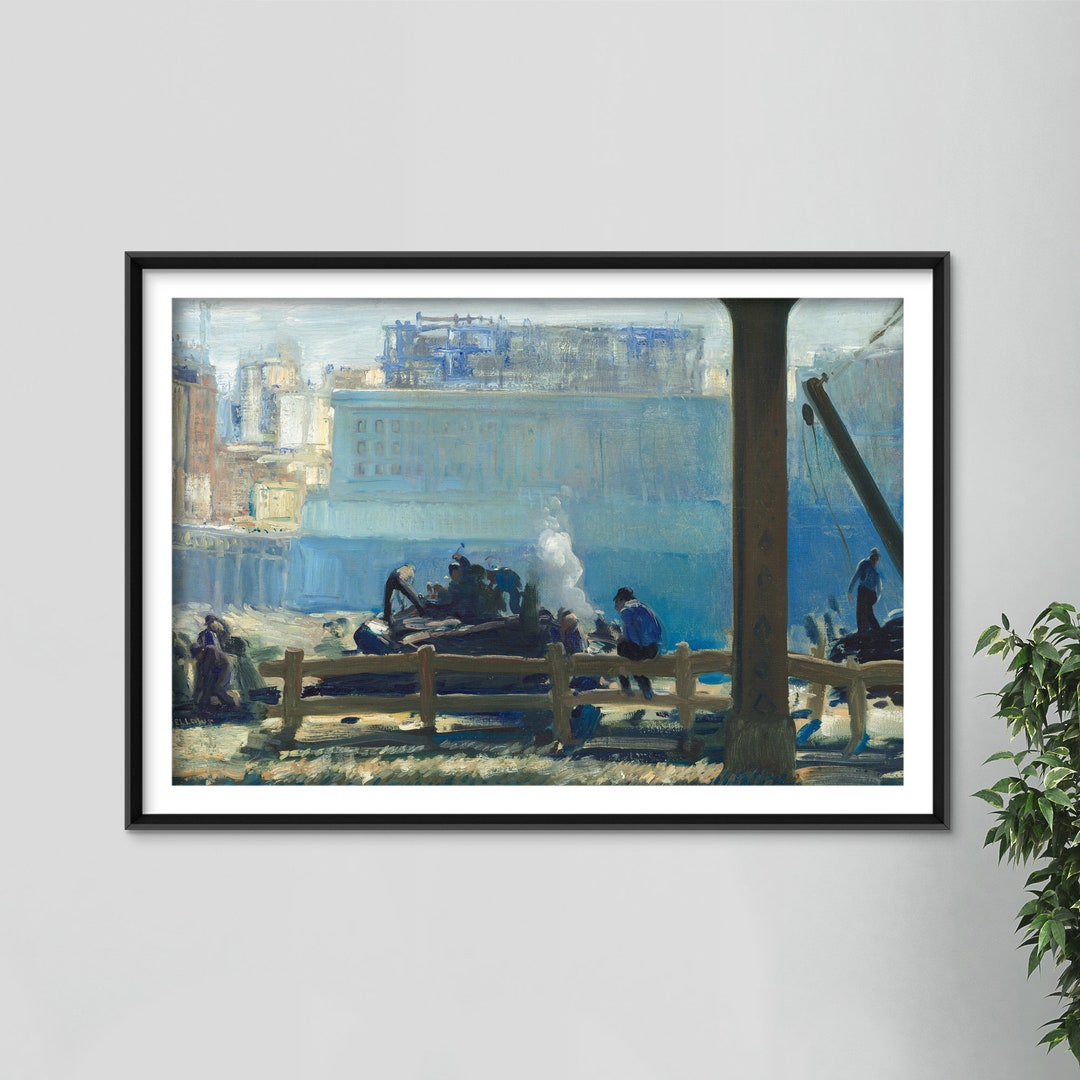 George Bellows - Blue Morning (1909) - Classic Painting Photo Poster ...