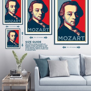 Wolfgang Amadeus Mozart Original Art Print - Photo Poster Gift Wall ...
