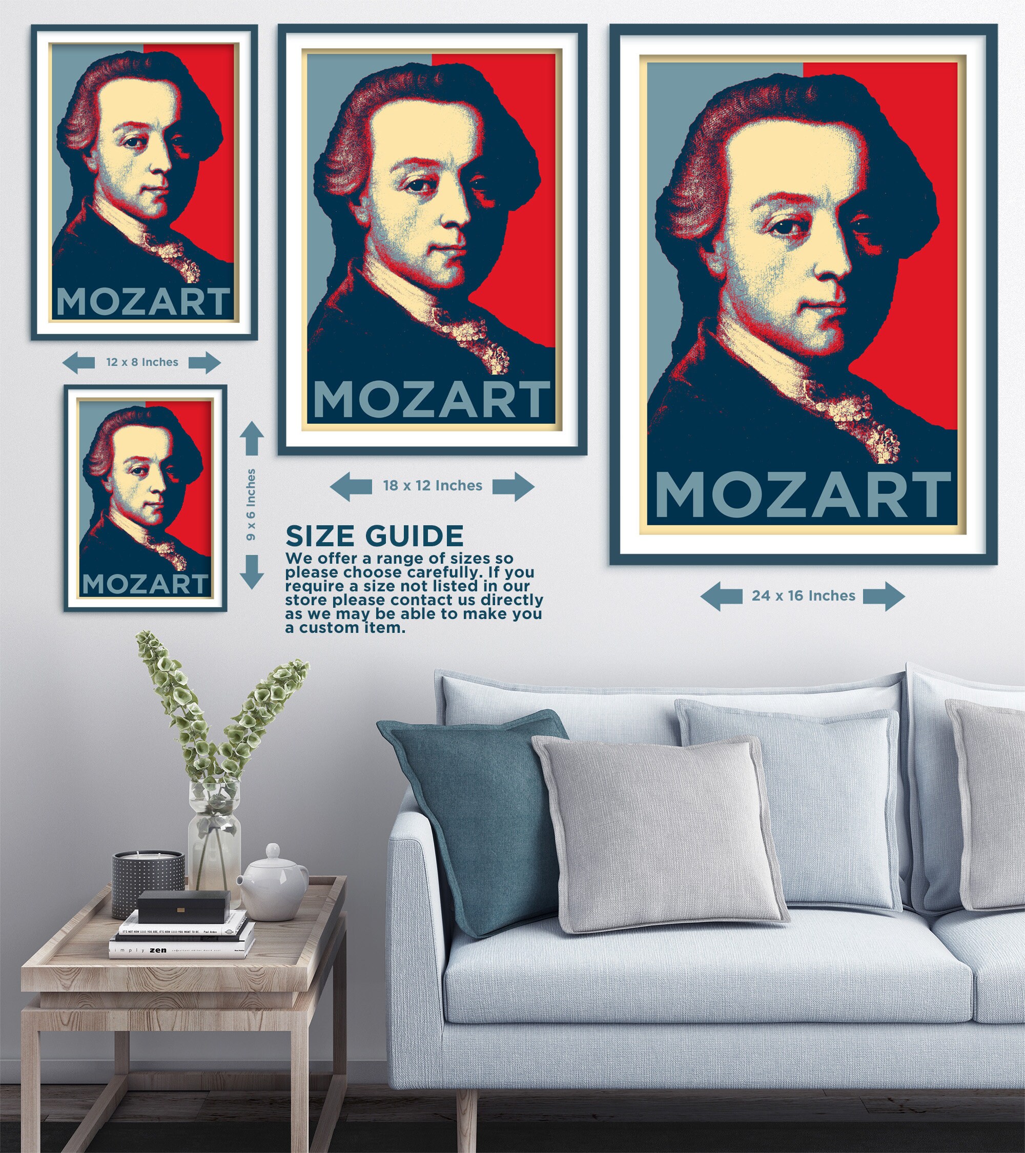 Wolfgang Amadeus Mozart Original Art Print Photo Poster Gift | Etsy