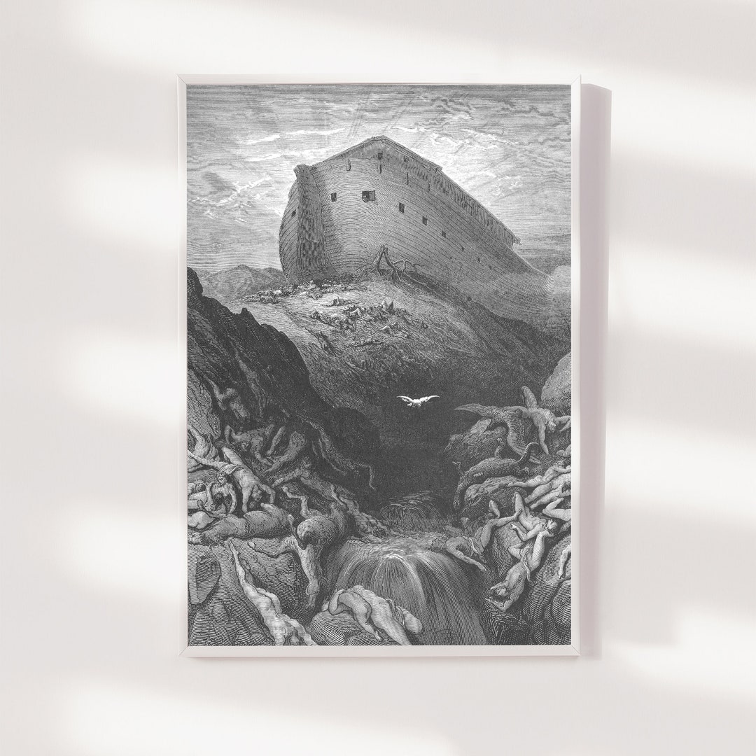 Gustave Dore - A Dove is Sent Forth From the Ark (1866) - Classic ...