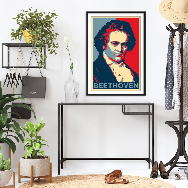 Ludwig Van Beethoven Original Art Print Photo Poster Gift | Etsy