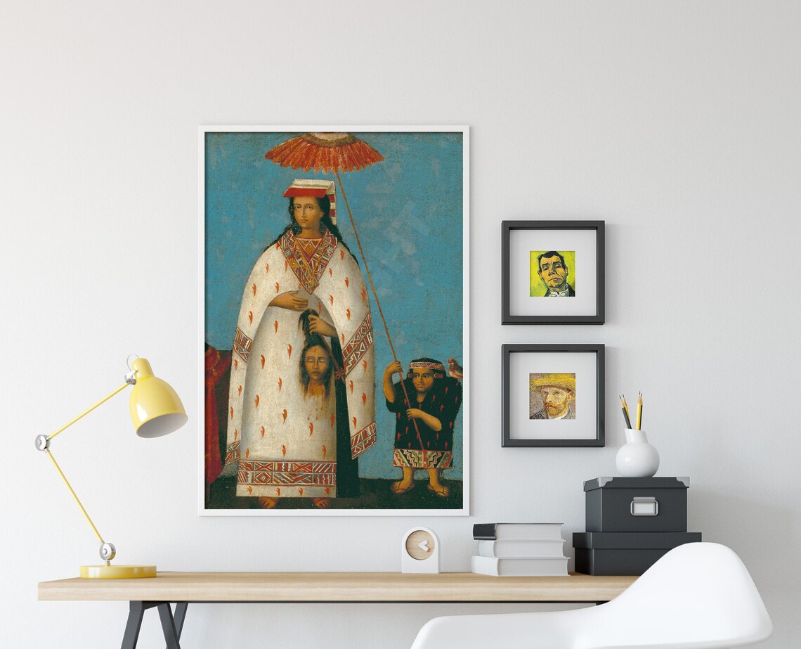 Inca Princess Poster Peruvian Art Print Inca Art Inca | Etsy UK