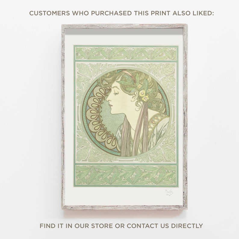 Alphonse Mucha - Four Seasons (1897) - Classic Painting Photo Poster ...